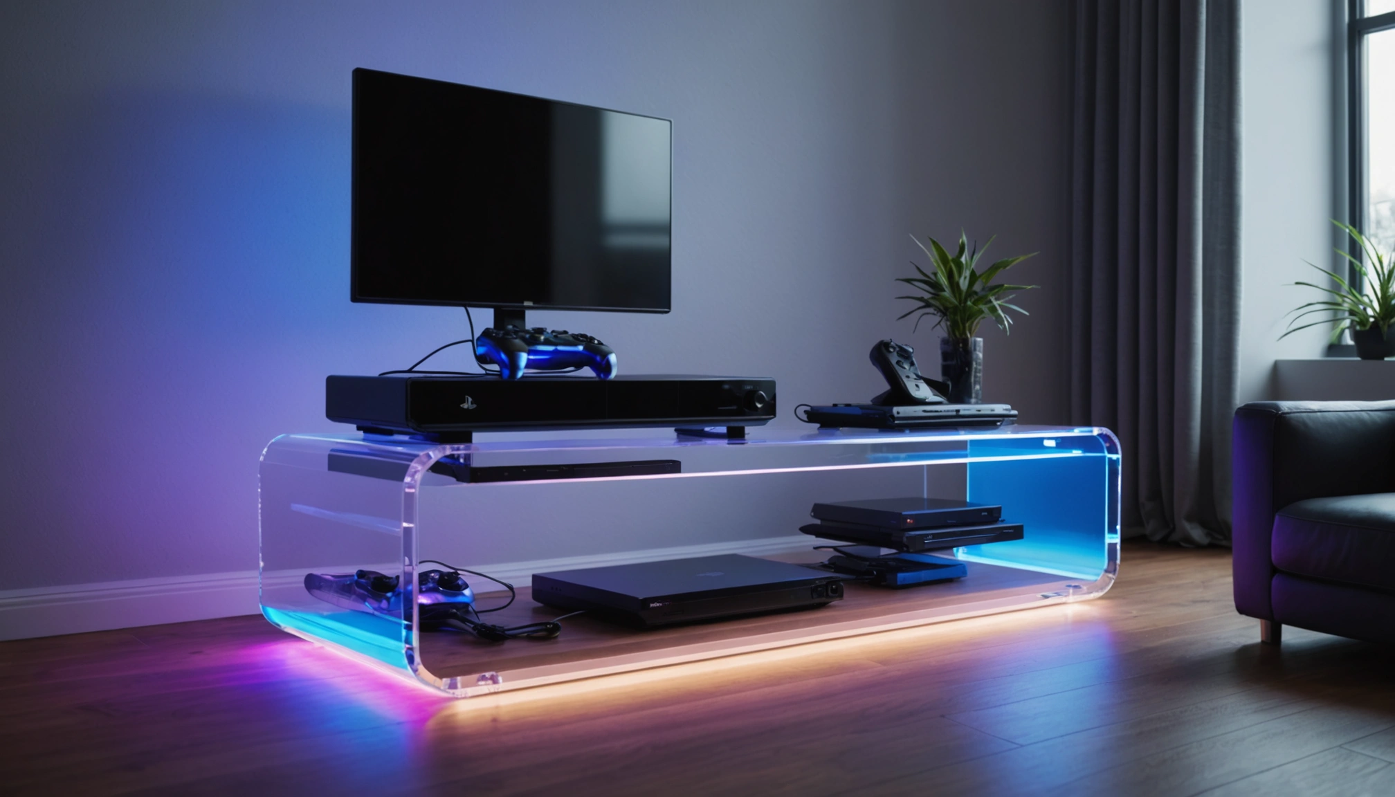 Console en plexiglas : élégance et originalité pour gamers